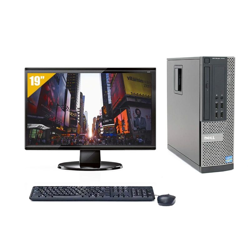 PC avec Écran Dell Optiplex 7010 SFF i7 19" 8Go RAM 240Go SSD Sans OS [Reconditionné : 309 ...